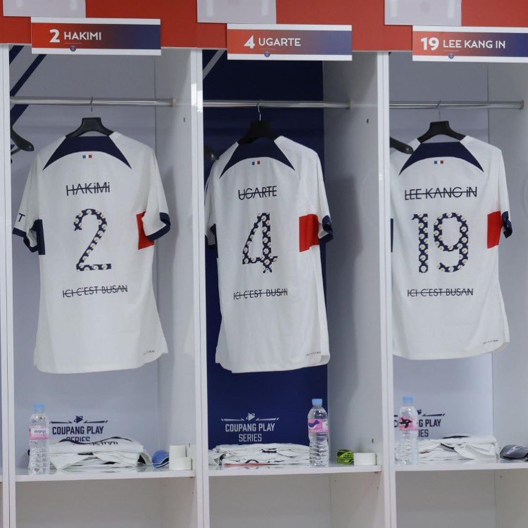 더쿠 - 지디(GD) 가 디자인한 유니폼 입고 경기뛴 PSG 선수들
