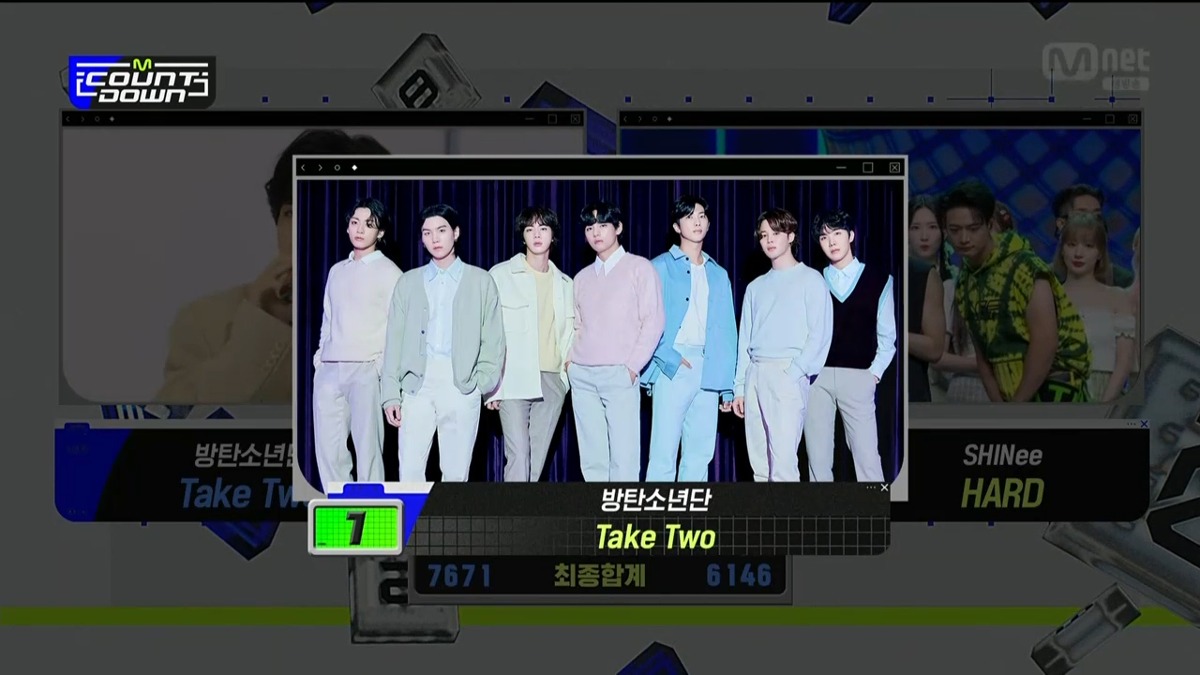 더쿠 - [엠카] 방탄소년단 Take Two 3주연속 1위